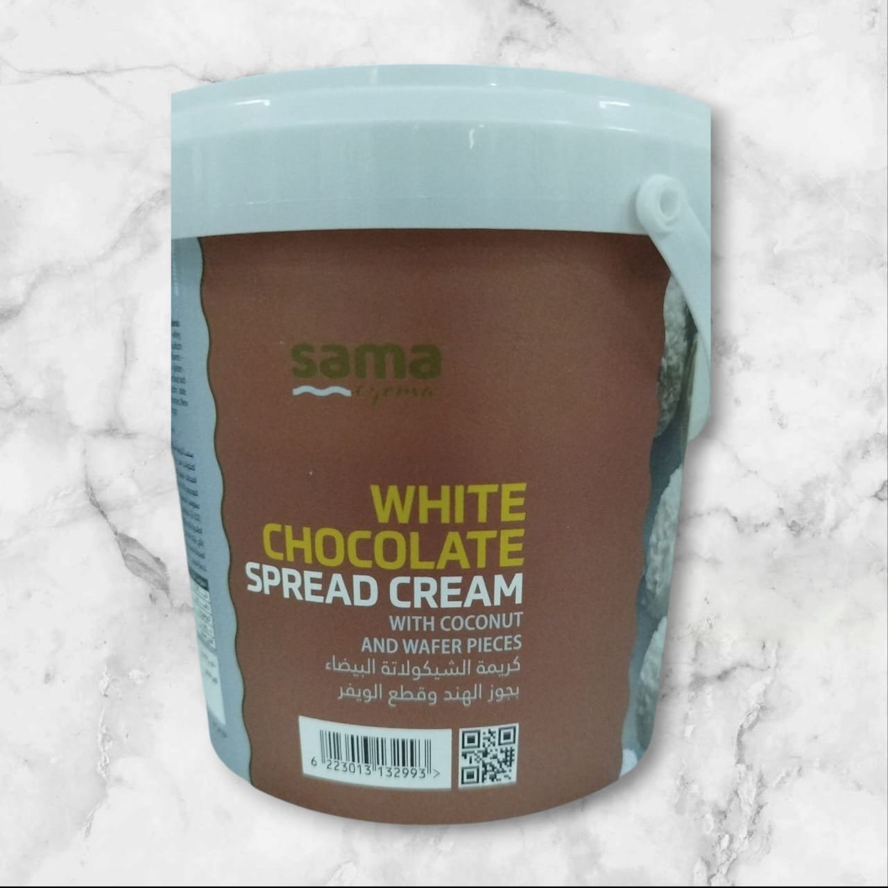 Sama – White chocolate cream with coconut and wafer pieces 900g * 4 ...
